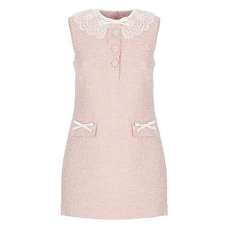 Self Portrait Boucle Mini Kleid - - Dresses - Damen - Rosa - XS