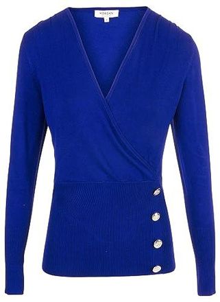 Morgan Femme 182-mojo.n Sweater, Ultra Bleu, XS EU