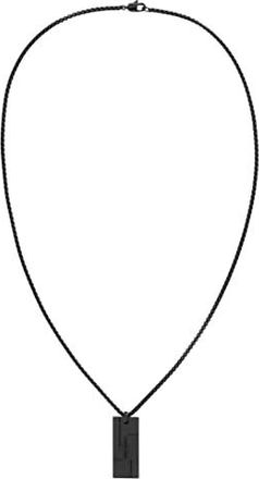 Calvin Klein Collier avec Pendentif pour Homme Collection GRID avec Placage en Noir (IP) - 35000059