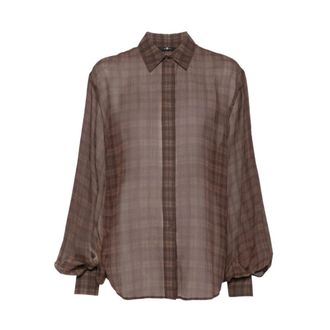 7 For All Mankind Seven Chemises - Femme - Blouses et Chemises - Brun - Taille: 38 FR