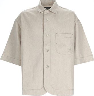 Jacquemus Homme, Chemises, Beige, Taille: XL La Chemise Paysan De-Nime