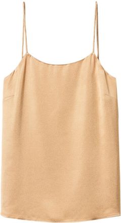 Twin-Set Top mit eckigem Ausschnitt - Nude
