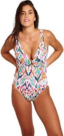 Livia Monte-Carlo Ultima MAKASSAR Maillot de Bain Une pièce, Ecru, XXL44 Femme