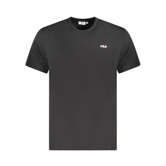 Fila T-Shirt mit ikonischem Logo und fettem Druck - - Tops - Herren - Schwarzk - S