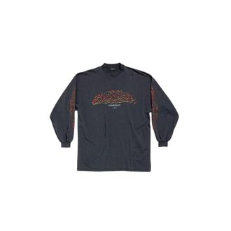 Balenciaga Vintage Dunkelgrau Tee-Shirt Unisex - - Tops - Herren - Grau - M