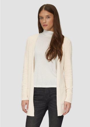 s.Oliver Strickjacke Strickjacke mit aufgesetzten Taschen (1-tlg) Feinstrick