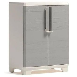 Keter Armadio Resina Keter Wood Basso L68 P39 H90 Beige/effetto Legno