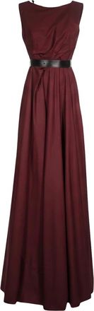 Bottega Veneta Robe Ceinture en Coton - Femme - Robes - Rouge - Taille: 36 FR