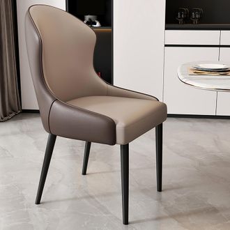 Generic Moderne Esszimmerstühle, 2er-Set, mit Kunstleder gepolsterte Küchen-Seitenstühle mit stabilen Metallbeinen, ergonomische Akzent-Esszimmerstühle for Wo