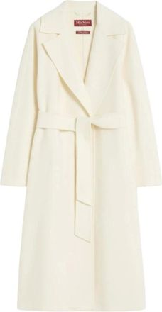 Max Mara Femme, Manteaux, Blanc, Taille: 38 FR Long Wrap Coat