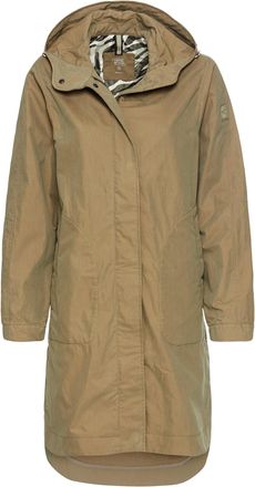 Camel Active Damen Langer Parka mit verstellbarer Taille Khaki, womenswear-48