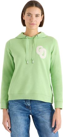 Cecil Hoodie mit Stickerei Bamboo Green XXL