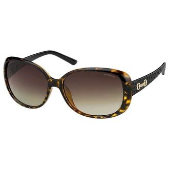 Polaroid P8430 581/LA HAVANA BLCK Sunglasses Womens Injected, Standard, 58