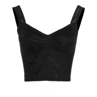 Dolce & Gabbana Femme, Tops, Noir, Taille: 46 FR Shaper Corset Bustier