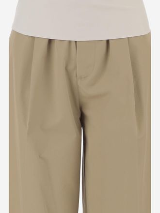 Darkpark Womens Trousers Cotton Beige