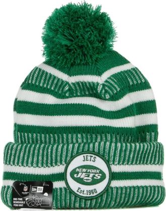 New Era Homme, Accessoires, Vert, Taille: ONE Size Bonnet Pom Pom Sportif aux Couleurs de lÉquipe