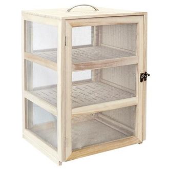 COOK CONCEPT KA4717 Vorratsschrank, für Aufbewahrung, sonstiges Zubehör, Paulownia-Holz, Holz-Stahl, 28,2 x 24 x 39 cm