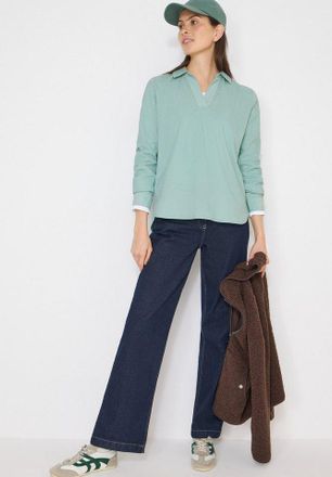 Cecil Langarmbluse aus reiner Baumwolle