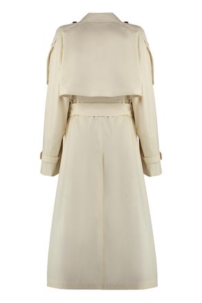 Burberry Womens Trench Coat Gabardine Calico Cotton & Raincoats