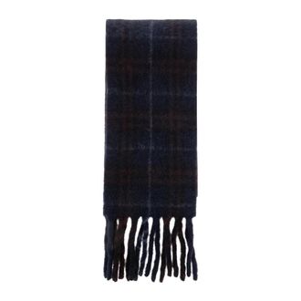 Burberry Schmaler Karomuster-Schal - - Accessories - Damen - Blau - ONE SIZE