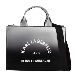 Karl Lagerfeld Rue St-Guillaume Medium Square Tote - - Bags - Damen - Schwarzk - ONE SIZE