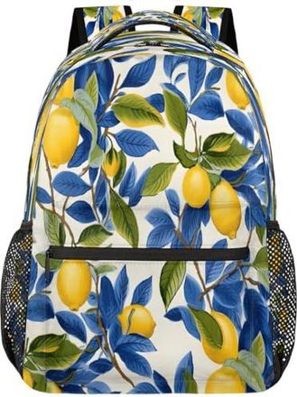 Generic Feuilles De Citronnier &Agrave; LAquarelle Cartables Scolaires Loisir Sac &Agrave; Dos Confort Sacs A Dos Pour Sport Femme Homme 29X40Cm