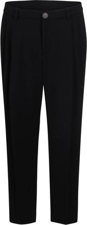 Vince Femme, Pantalons, Noir, Taille: 44 FR Pantalon Cr&ecirc;pe Jambe Large