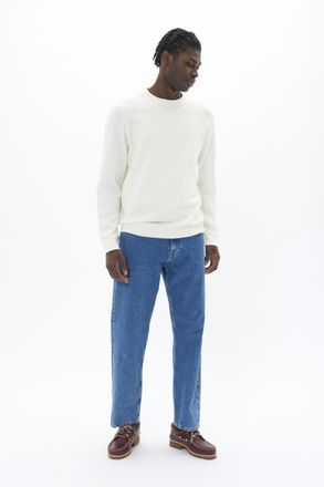 Matinique Sweatshirt Gerade Passform offwhite