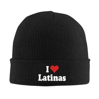 Generic Anti-Transpiration Tricot&eacute; Bonnet, I Love Les Latinas Sexy!, L&eacute;ger Chapeau Tricot&eacute;, Bonnet Hiver Chaud Tricot pour Cyclisme, Ski, Adultes