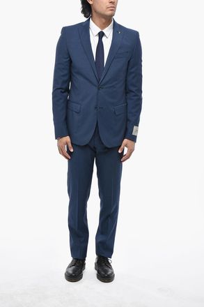 Corneliani CC COLLECTION Anzug mit zwei Kn&ouml;pfen aus reiner Schurwolle mit klassischem Revers Corneliani