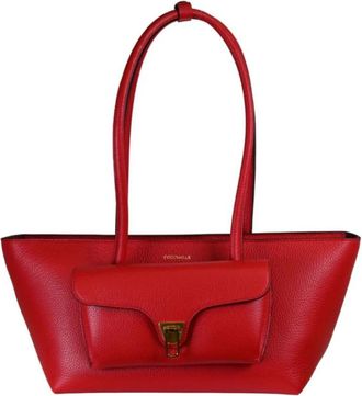 Coccinelle Femme, Sacs, Rouge, Taille: ONE Size Double Beat Tote Bag