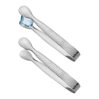 Generic Lot de 2 petites pinces &agrave; glace pour ap&eacute;ritifs | Lot de 2 pinces &agrave; glace pour go&ucirc;ter, caf&eacute;, 10,9 cm de qualit&eacute; alimentaire