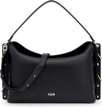 Tous Tous, Femme, Sacs, Noir, Taille: ONE Size City Jewelry Studs Shoulder Bag