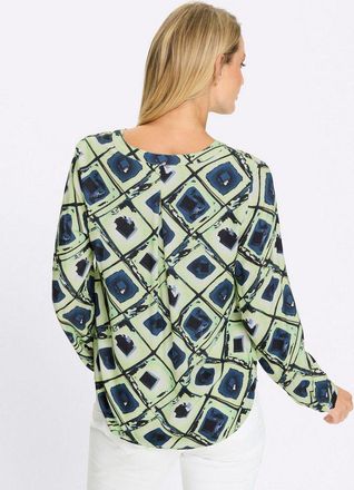 Heine Klassische Bluse Druckbluse Langarm