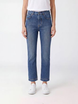 Pinko Jean skinny taille mi-haute Sue en denim de coton avec logo Love Birds