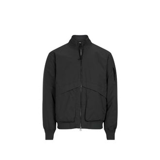 C.P. Company Blouson uni manches longues &agrave; col montant