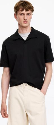 Arket Kurz&auml;rmliges Poloshirt -Schwarz