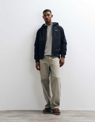 Carhartt Work in Progress Kapuzenjacke mit Rei&szlig;verschluss Sail in Schwarz