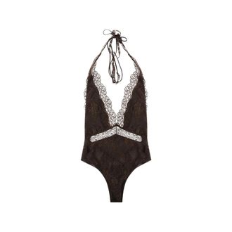 Andamane Patchwork-Body - - Tops - Damen - Braun - M