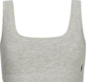 Polo Ralph Lauren Bralette en coton m&eacute;lang&eacute;