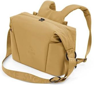 Stokke Sac &agrave; langer Xplory X, Jaune Dor&eacute; - Portage &agrave; l&eacute;paule ou comme sac &agrave; dos - Comprend un matelas &agrave; langer pliable - UPF 50+, imperm&eacute;able, facile &agrave; netto