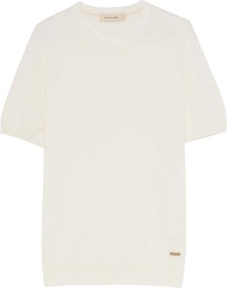 Gianni Lupo Homme, Tops, Blanc, Taille: XL Maglia in jersey maniche corte a girocollo Gl510S