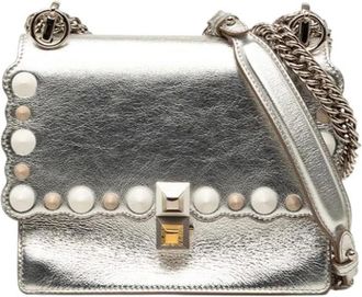 Fendi Pre-owned Sac bandouli&egrave;re orn&eacute; de poires - Femme - Pre-owned - Gris - Taille: ONE Size