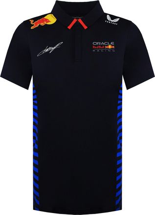Castore Red Bull Racing Offizielle Teamkollektion 11 Perez Herren Navy Polo-Shirt