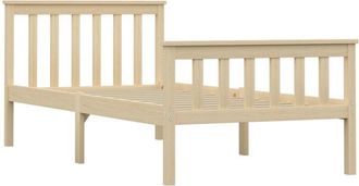 vidaXL Massivholzbett Helles Holz Kiefernholz 100x200 cm Vidaxl