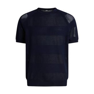 Kiton Baumwollpullover - - Tops - Herren - Blau - 3XL
