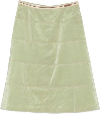 Chanel jupe mi-longue matelassée (années 2000) - Noir