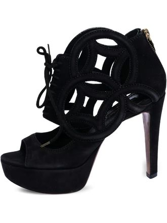 Louis Vuitton sandales à découpes 120 mm - Noir