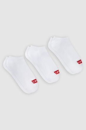 Levi's Chaussettes Basses En Coton Recycl&eacute; Logo Batwing Lot De 3 - Homme - Blanc / White - 35