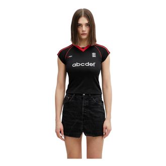 VETEMENTS Alphabet Football Jersey T-Shirt - - Tops - Damen - Schwarzk - S